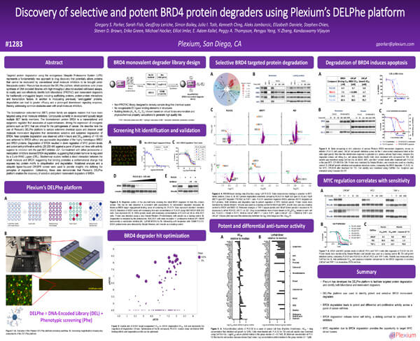 Discovery of Selective and Potent BRD4 Protein Degraders Using Plexium ...